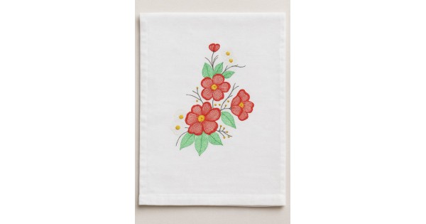 Cute Florals Embroidery Design 5x7 (PES, DST) Instant Download