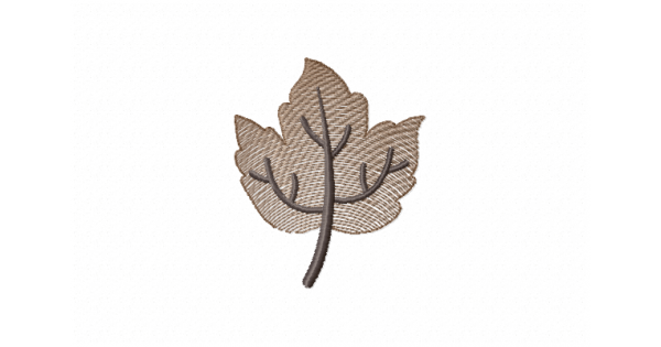 Autumn Leaf Embroidery Design – Fall Seasonal Machine Embroidery Pattern