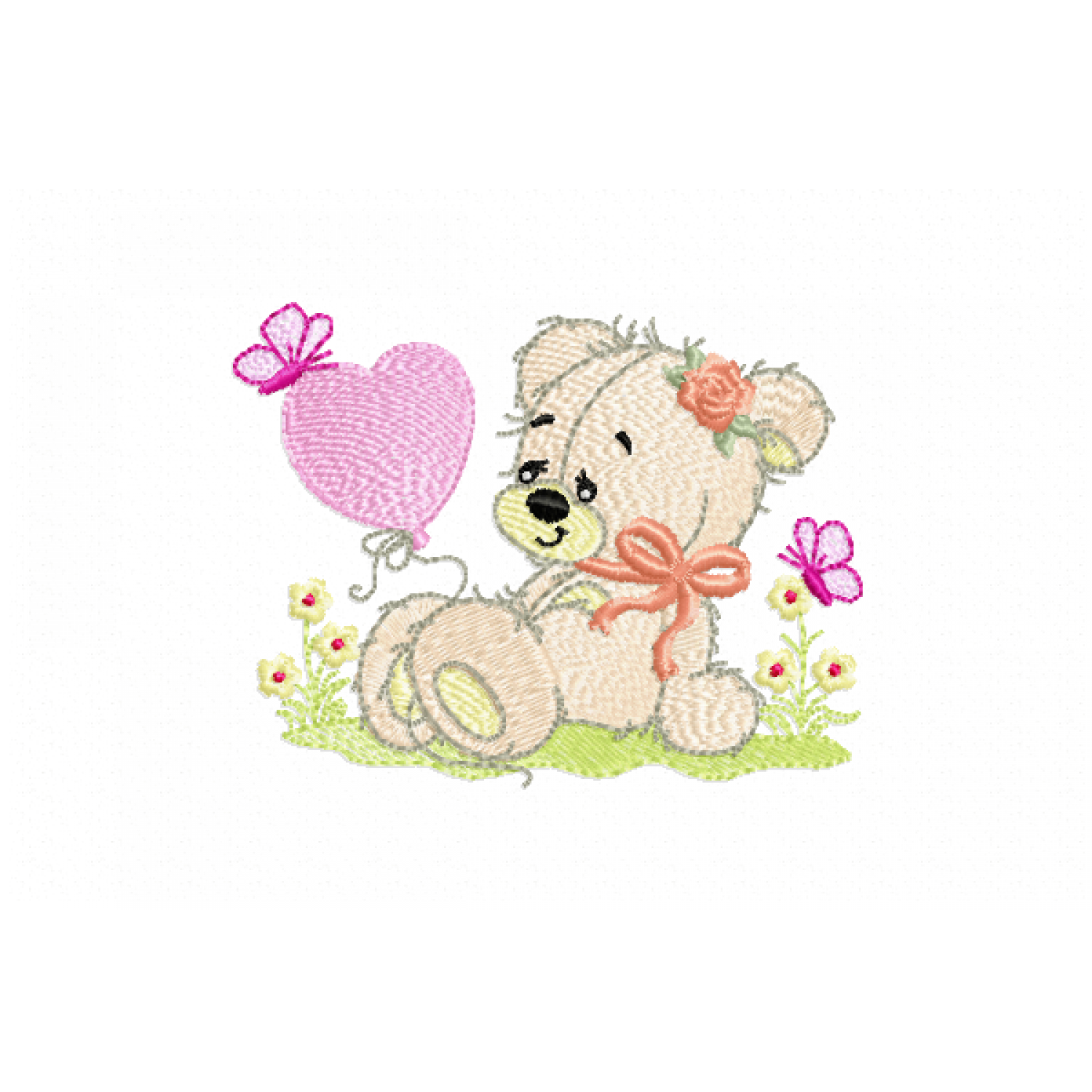 Baby bear Embroidery Design