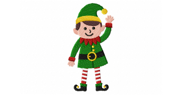 Elf Embroidery Design | Christmas Machine Embroidery File for Brother ...