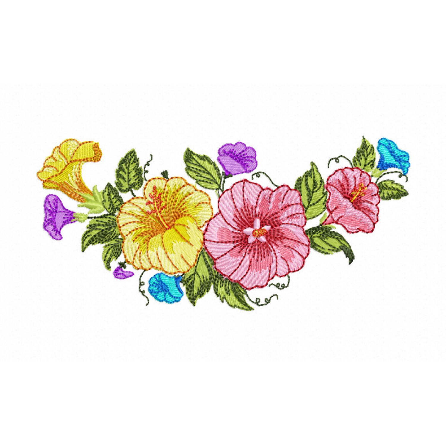 Beautiful Flower Embroidery Design | Floral Machine Embroidery Pattern