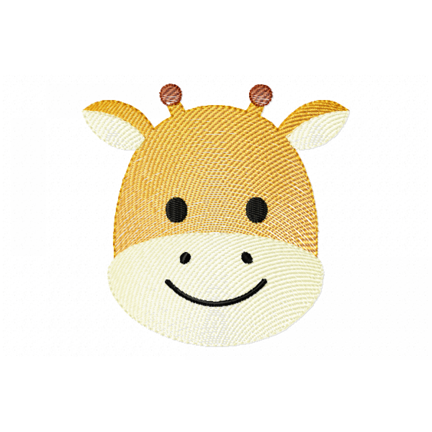 Giraffe Face Free Embroidery Design – Cute and Easy Machine Embroidery ...