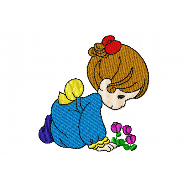 Girl Embroidery Design