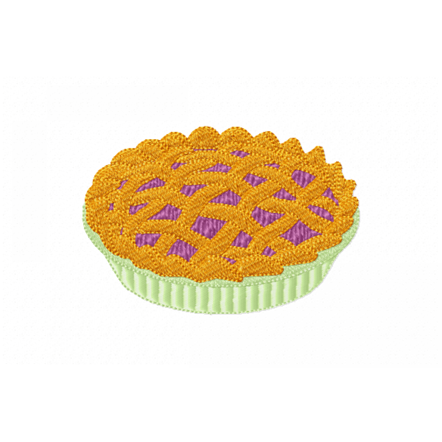 Pie Embroidery Design