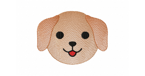 Puppy Face Free Embroidery Design – Adorable Dog Pattern for Machine Use