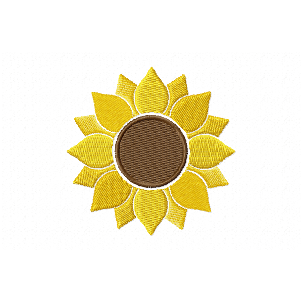 Sunflower Embroidery Design – Bright Floral Machine Embroidery Pattern