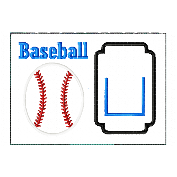 Tooth Fairy baseball embroidery Design