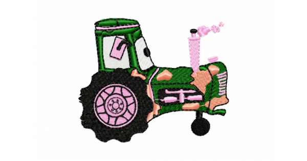 Tractor Embroidery Design
